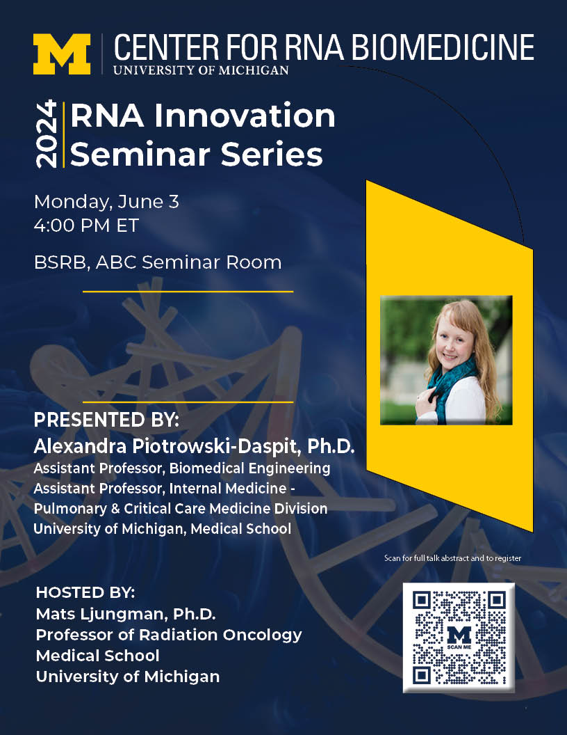 2023-2024 Seminars - Center for RNA Biomedicine